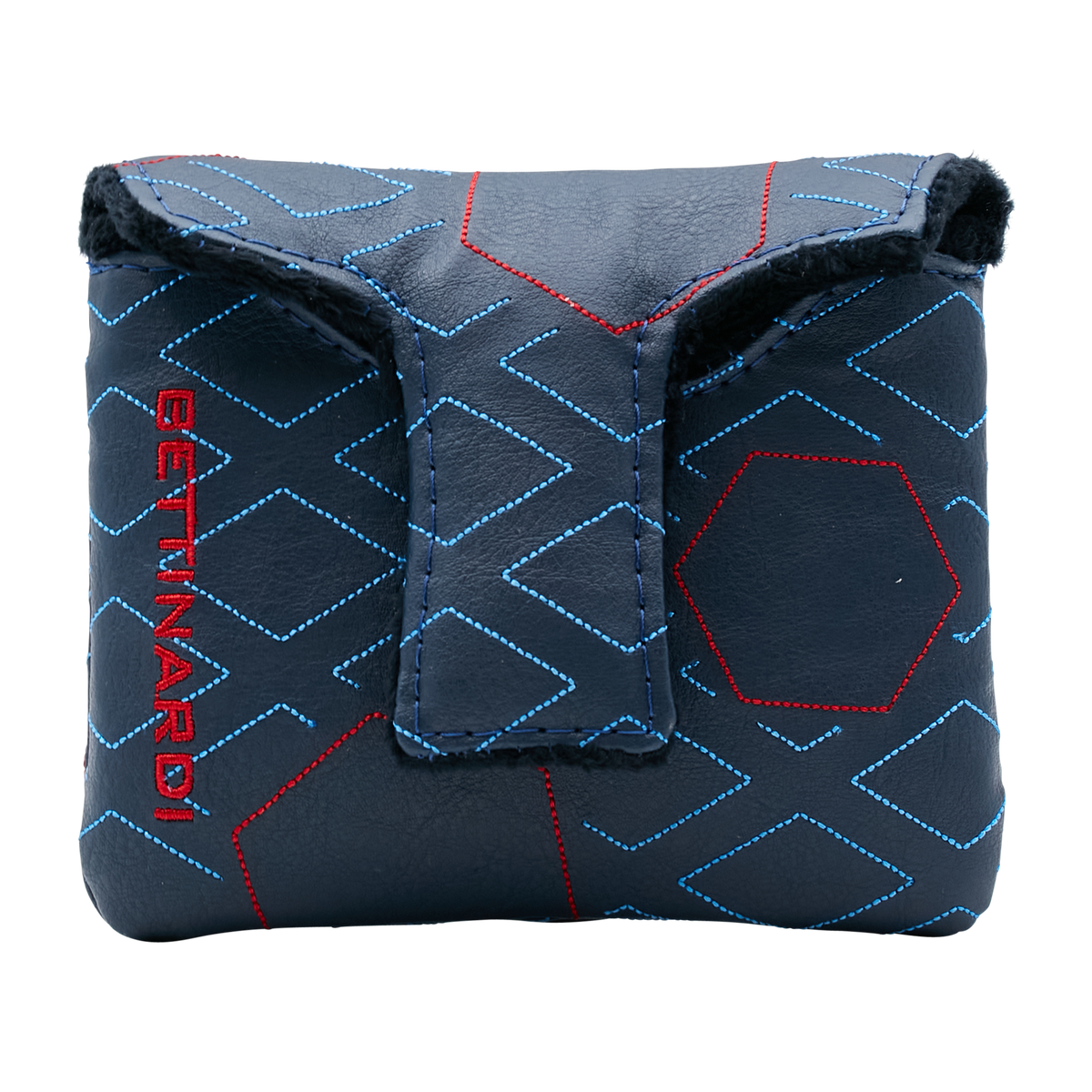 Crimson & Navy Blue Diamond Face Hex B Mallet Putter Headcover ...