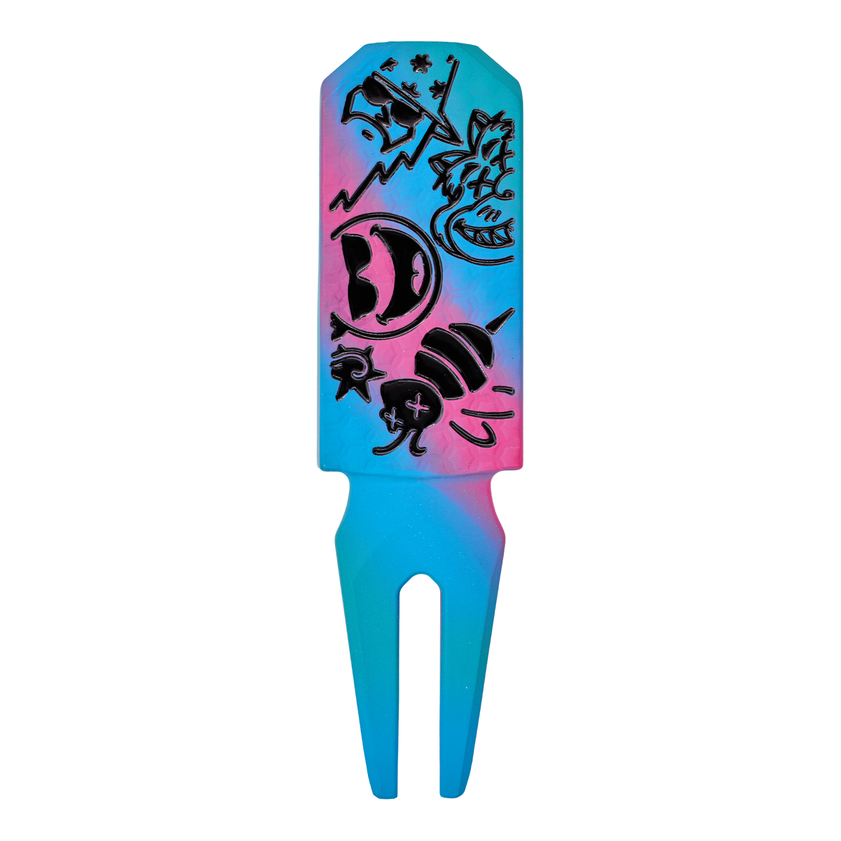Multi Icon Rainbow Anodized Double Prong Divot Tool | Bettinardi Golf ...
