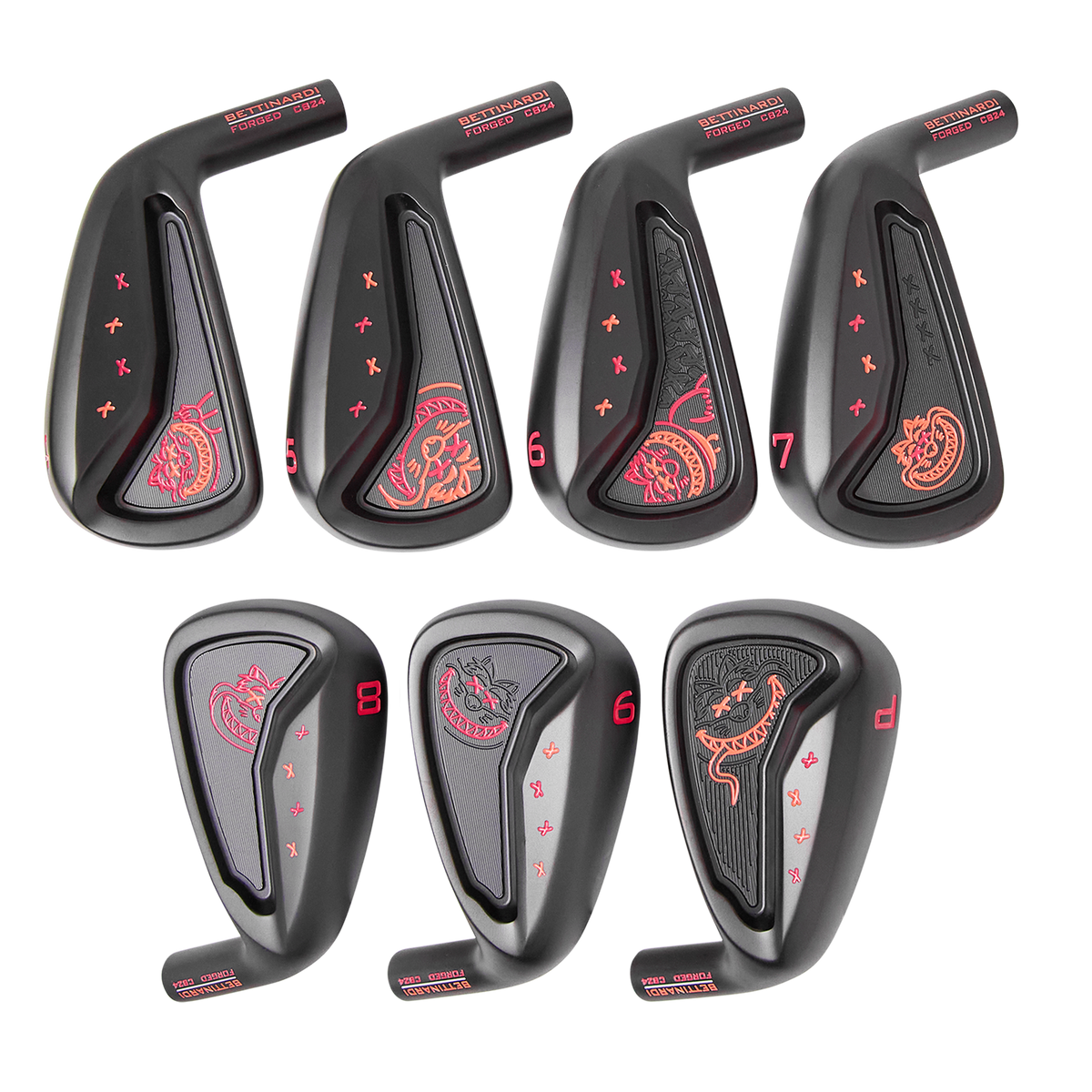 Multi Poison Fat Cat Matte Black PVD CB24 Iron Set (4-PW) | Bettinardi ...