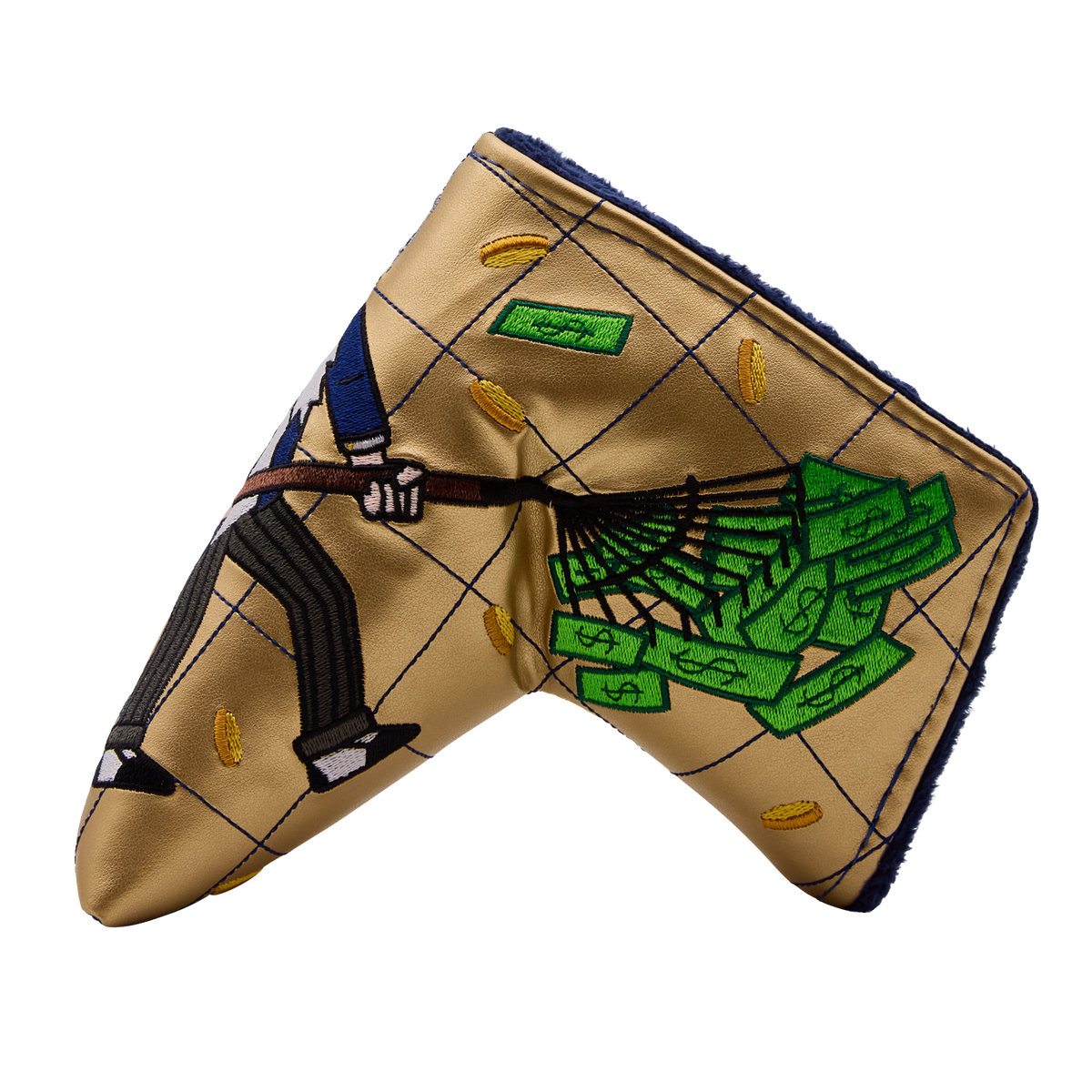 Wall Street Wizard Raking in the Cash FAI Blade Putter Headcover - Oak ...